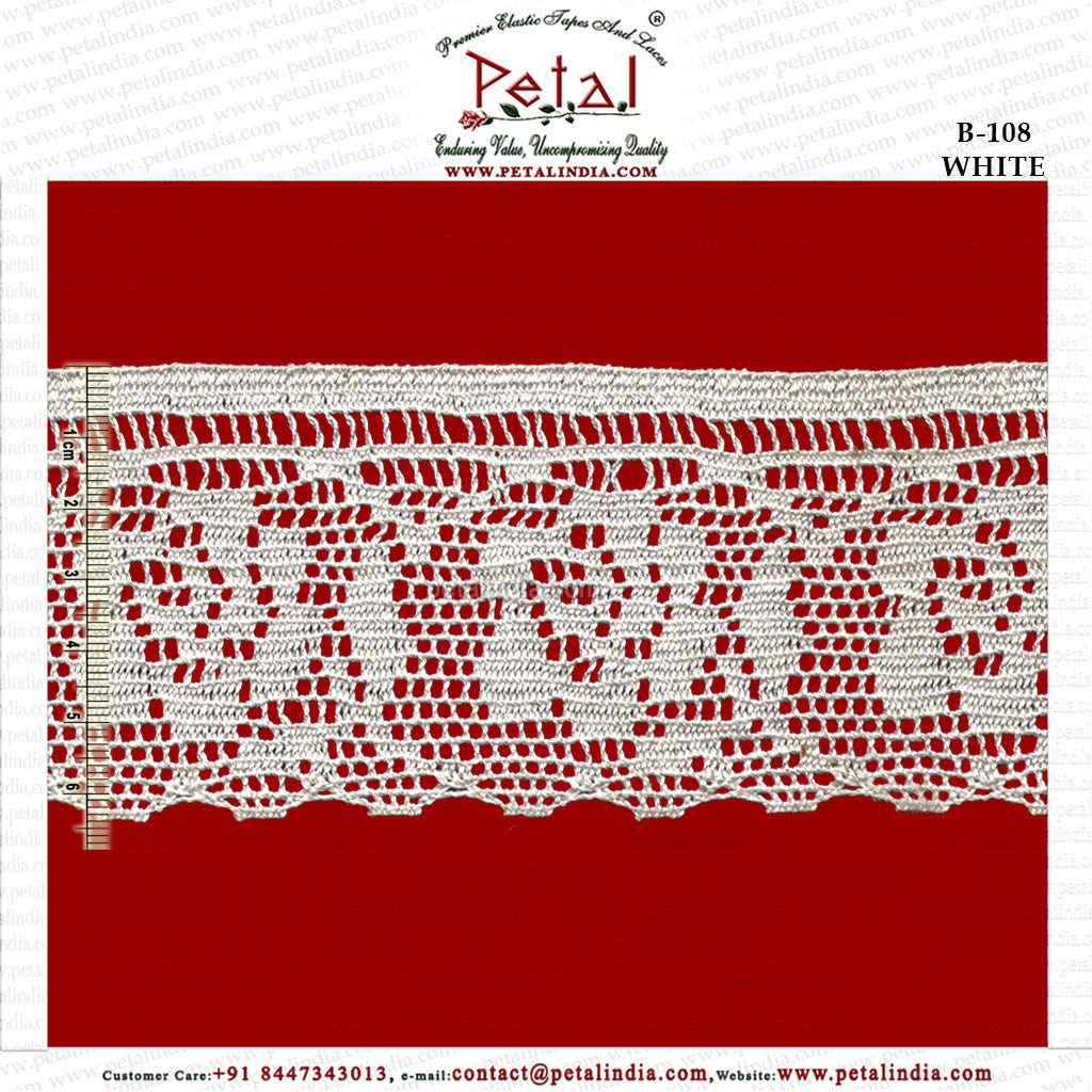 B-108-WHITE-63MM-COTTON-CROCIA-LACE – PETAL INDIA